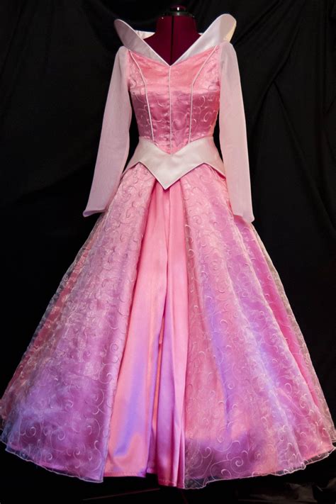 Pink Swirls Adult Sleeping Beauty Aurora Costume Gown For Brie Aurora