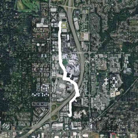 Overlake Village Microsoft West Campus Overlake Walking Map
