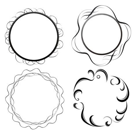 Premium Vector Colored Squiggle Square Frame Clipart Vector