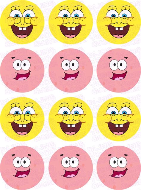 Spongebob And Patrick Face Edible Icing Sheet Cake Decor Topper Edible Icing Sheets Icing Sheet