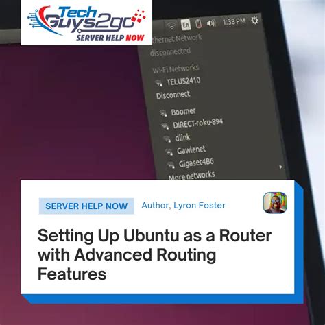 Tech Guys 2 Go Llc On Linkedin Ubuntu Routersetup Advancedrouting