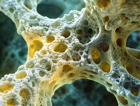 Abstract Organic Texture With Porous Structure Resembling A Cell Stock