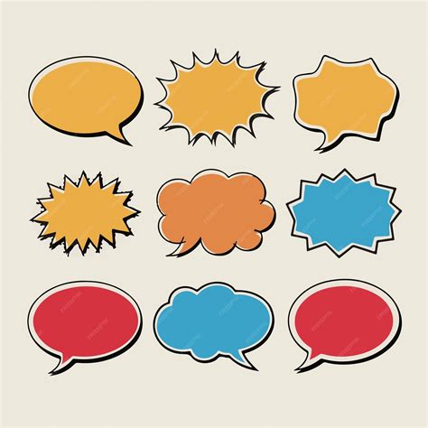 Comic Style Speech Bubbles Collection | Premium AI-generated vector