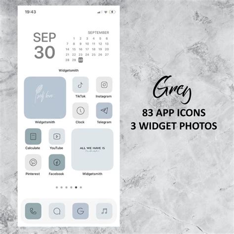 83 Grey Ios 14 App Icons Light Mood Ios14 Widget Cover Widgetsmith
