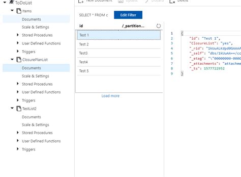 Nodejs Generating Selection List With Cosmos Documentdb Stack Overflow