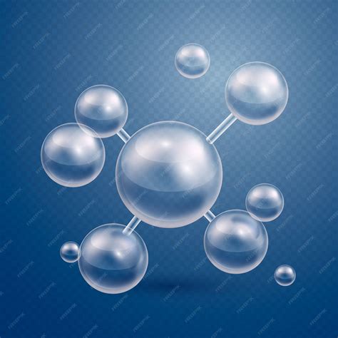 Premium Vector Realistic Molecules Illustration