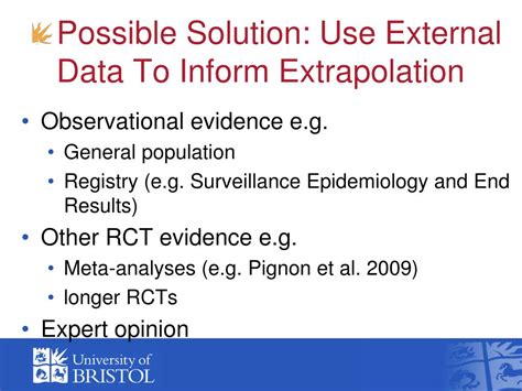 Ppt Extrapolation Of Trial Based Survival Curves Constraints Based On External Information