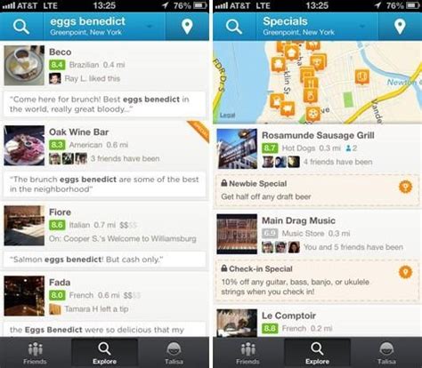 Foursquare Updates IOS App To Version 5 5 Improves Explore Feature
