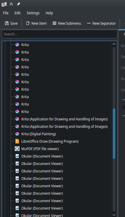 Why Menu Editor Has So Many Duplicated Items Rkde