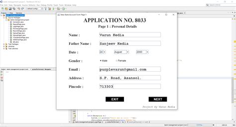 Github Purplevarunbank Management Project Java Project Using Swing
