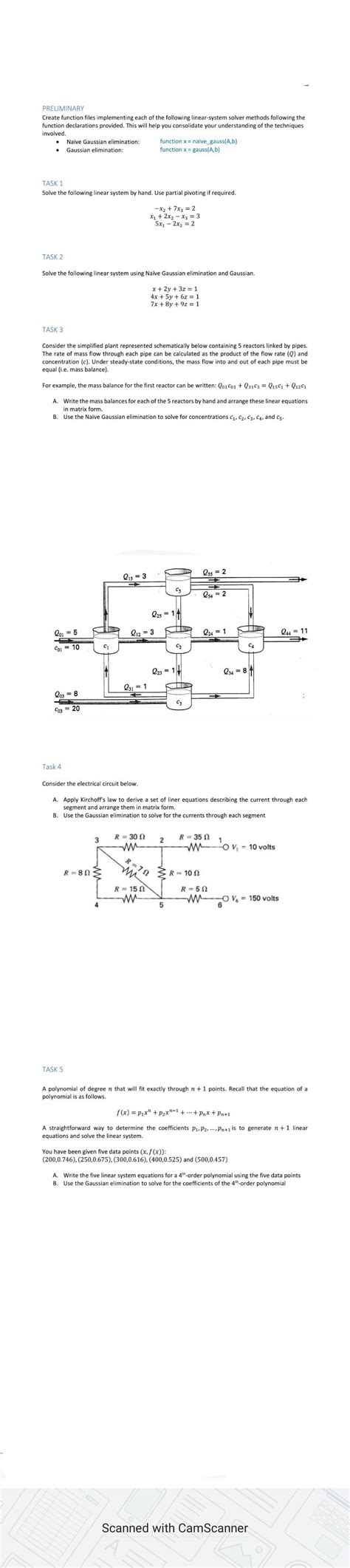 Solved And Consider The Electrical Circuit Below TASK 5 Chegg Com