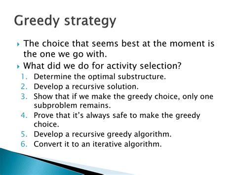 PPT Greedy Algorithms PowerPoint Presentation Free Download ID 2511389