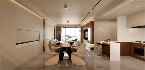 150㎡意式极简风，追求简约极致的生活 3d三维装修设计效果案例大全 图满意