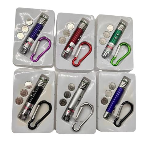 Dlax 3 In 1 Laser Pointer Led Light Carabiner Pocket Sized Laser