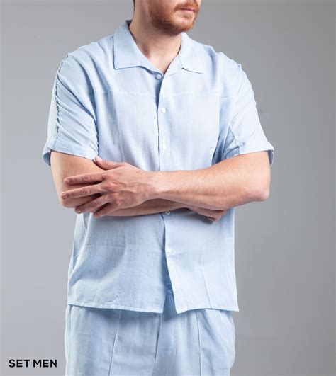 ست پیراهن آستین کیمونو و شلوار پوشاک مردانه ست من