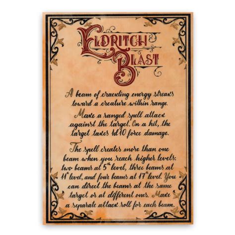 Dnd Spell Scroll Print Etsy