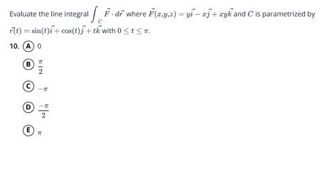 Solved Evaluate The Line Integral Cvec F Dvec R Where Chegg