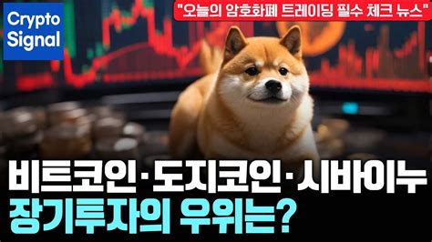비트코인 오늘의 실시간 뉴스 비트코인vs도지코인vs시바이누 장기 투자에 적합한 선택은 24년 11월 29일 크립토뉴스비트코인 Bitcoin 뉴스 Youtube