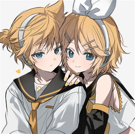 Kagamine Rin And Kagamine Len Vocaloid Drawn By Chu Yeon Danbooru