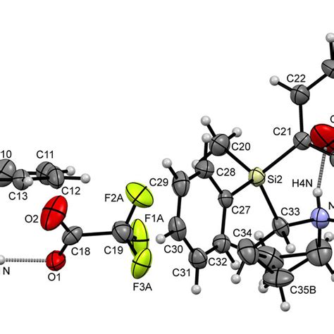 Molecular Structure Ortep Plot Of Compound S 2·hclo 4 In The