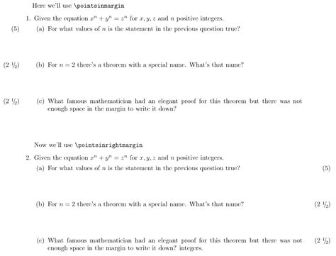 Typesetting Exams In Latex Overleaf Online Latex Editor