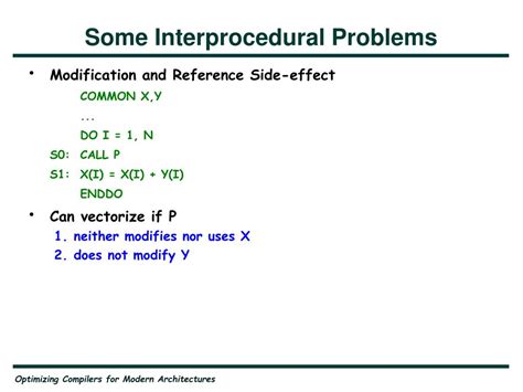Ppt Interprocedural Analysis And Optimization Powerpoint Presentation Id973884