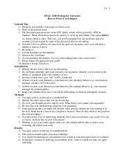 How To Write A Lab Report Tips And Techniques For University Course Hero