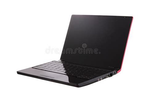 Red HP Laptop Editorial Stock Image Image Of Used Work 121448539