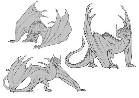 Рисуй сейчас Dragon Drawing Dragon Sketch Dragon Poses