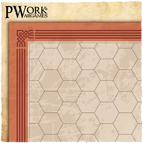 RPG Hexagon Battlegrid By PWORK Wargames GURPS Mega Dungeon