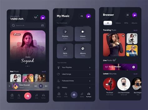 Radio Ava Music Player App Ui Design🔥🤘 In 2024 Music Player App Ui