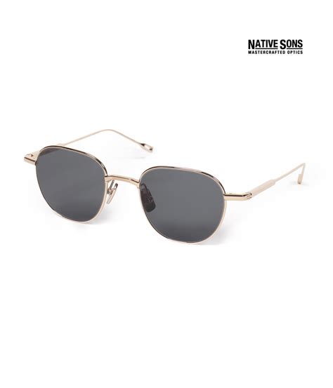 Native Sons Glasses Type 2 Royston 【gray Lens】｜wacko Maria｜melting