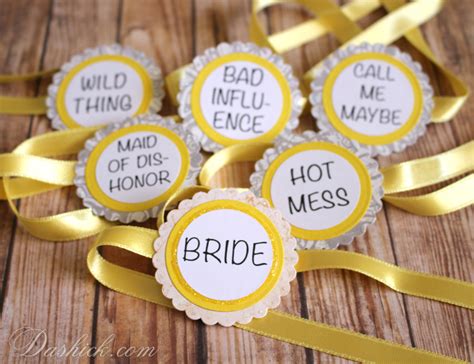 Гривни за моминско парти в жълто Моминско парти