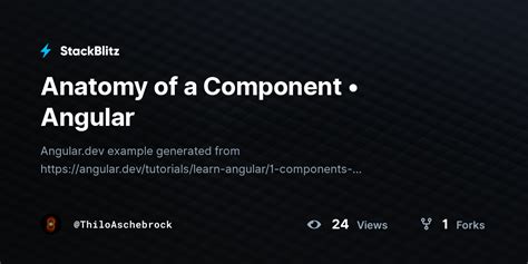 anatomy of a component angular stackblitz