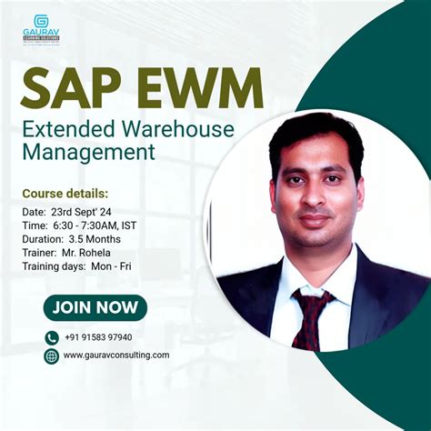 Sap Ewm Onlinetraining Vikramfotani Gauravconsulting Careergrowth Saptraining