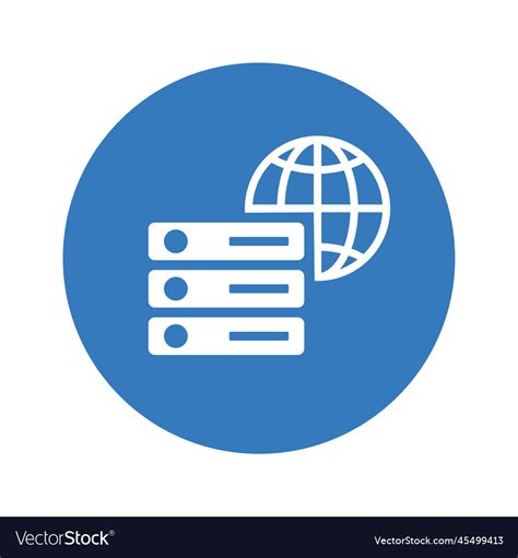 Web Server Icon Royalty Free Vector Image Vectorstock