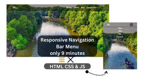 How To Create Responsive Navigation Bar Html Css And Js Full Tutorial