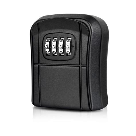 Key Box Wall Mounted Mini Key Safe Outdoor Key Box With Resettable 4