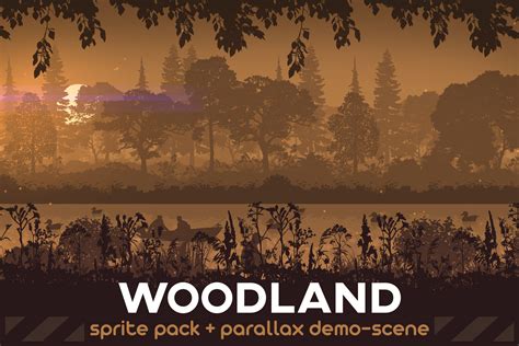 Woodland Landscape 2d Environments Unity Asset Store
