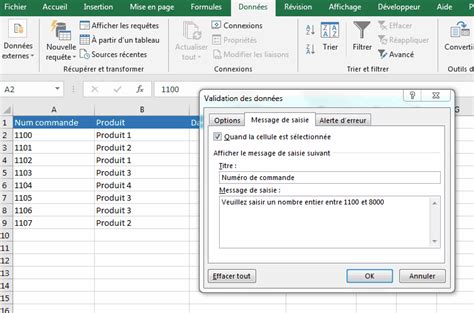 Tutoriel Excel Validation Des Données