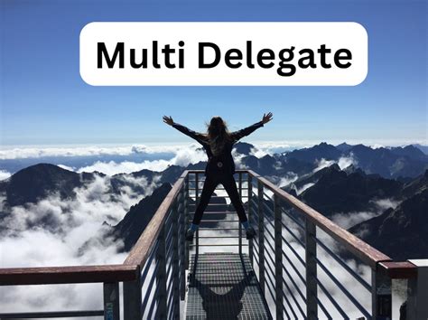 5 Examples Of Multicast Delegates In Net By Ivo Manolov Level Up Coding