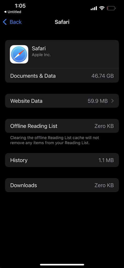Why Do I Have So Much Storage Being Used For Documents And Data Under Safari Pls Help R