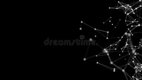 White Plexus On A Dark Background White Web Motion Design 4k White