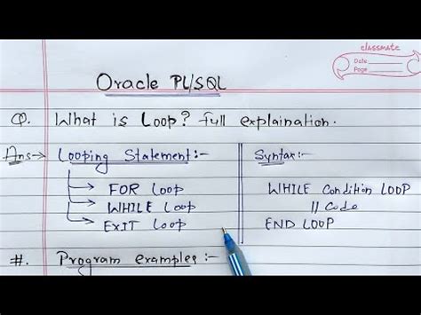 Learn PLSQL Loops Learn Coding Mind Luster