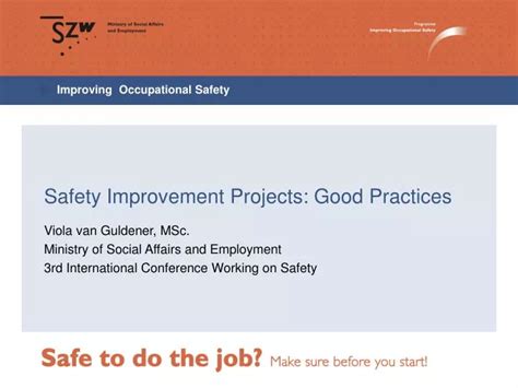 Ppt Safety Improvement Projects Good Practices Powerpoint
