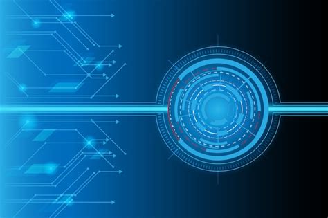 Premium Vector Futuristic Circuit Technology Background Interface Information