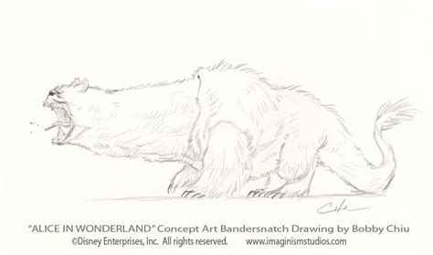 Bandersnatch Drawing For Tim Burtons Alice In Wonderland