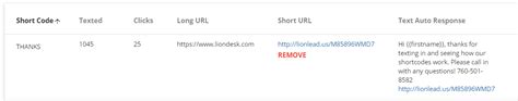 Create A Text 2 Sell Short Code Liondesk