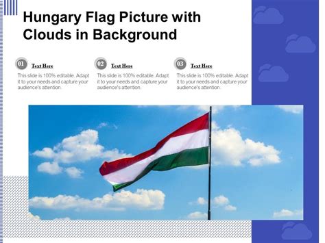 Hungary Flag Picture With Clouds In Background Ppt PowerPoint Presentation Icon Example File PDF