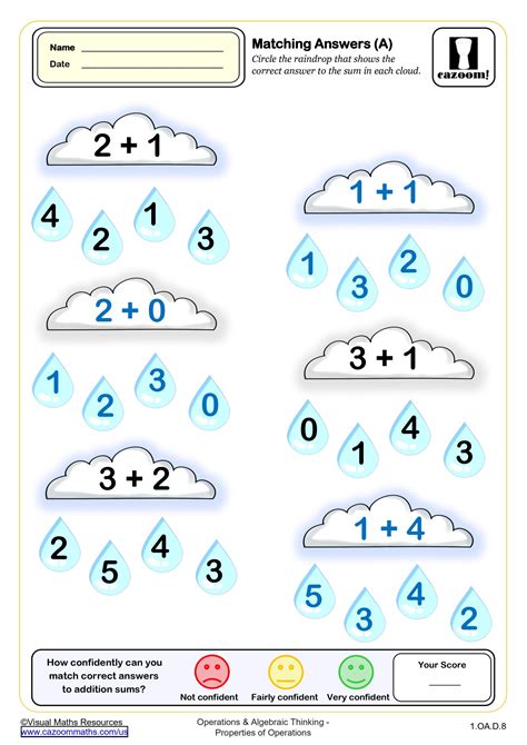 Matching Answers A Fun And Engaging 1st Grade Pdf Worksheets